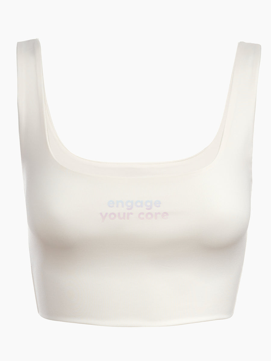 Cream Tank - Engage Your Core – Chloe Ting